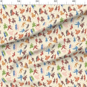 Rockabilly Dancers Fabric - Rockabilly Jitterbug Dancin' by ...