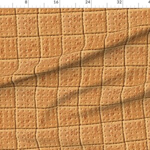 Graham Crackers Fabric Graham Crackers by Hannafate Graham - Etsy