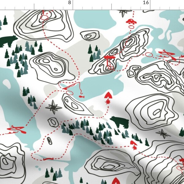 Topography Fabric - Etsy