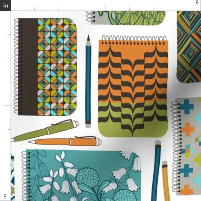 Colorful Notepads Fabric Notebooks Journals and Diaries by - Etsy