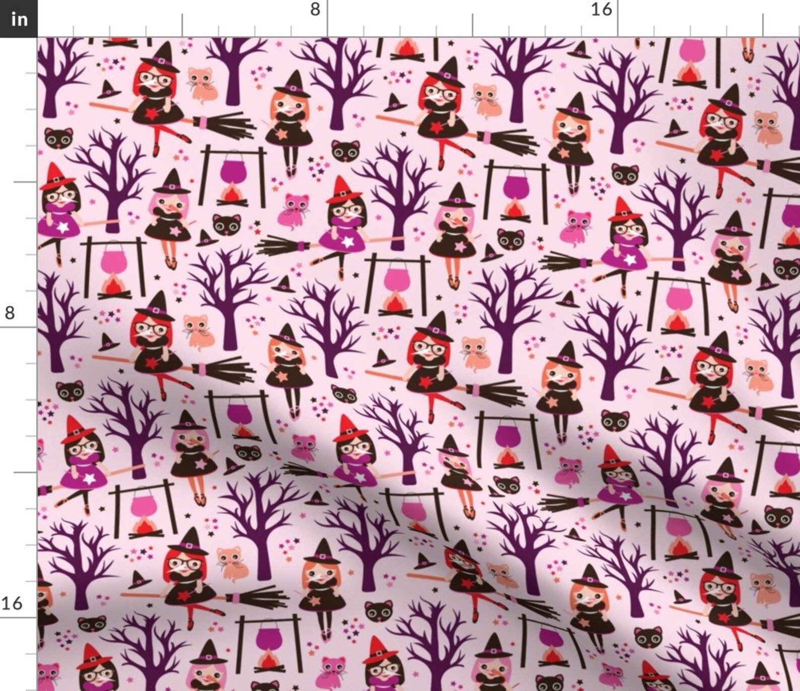 Magic Poison and Witch Halloween Fabric by Little Smile Makers - Etsy