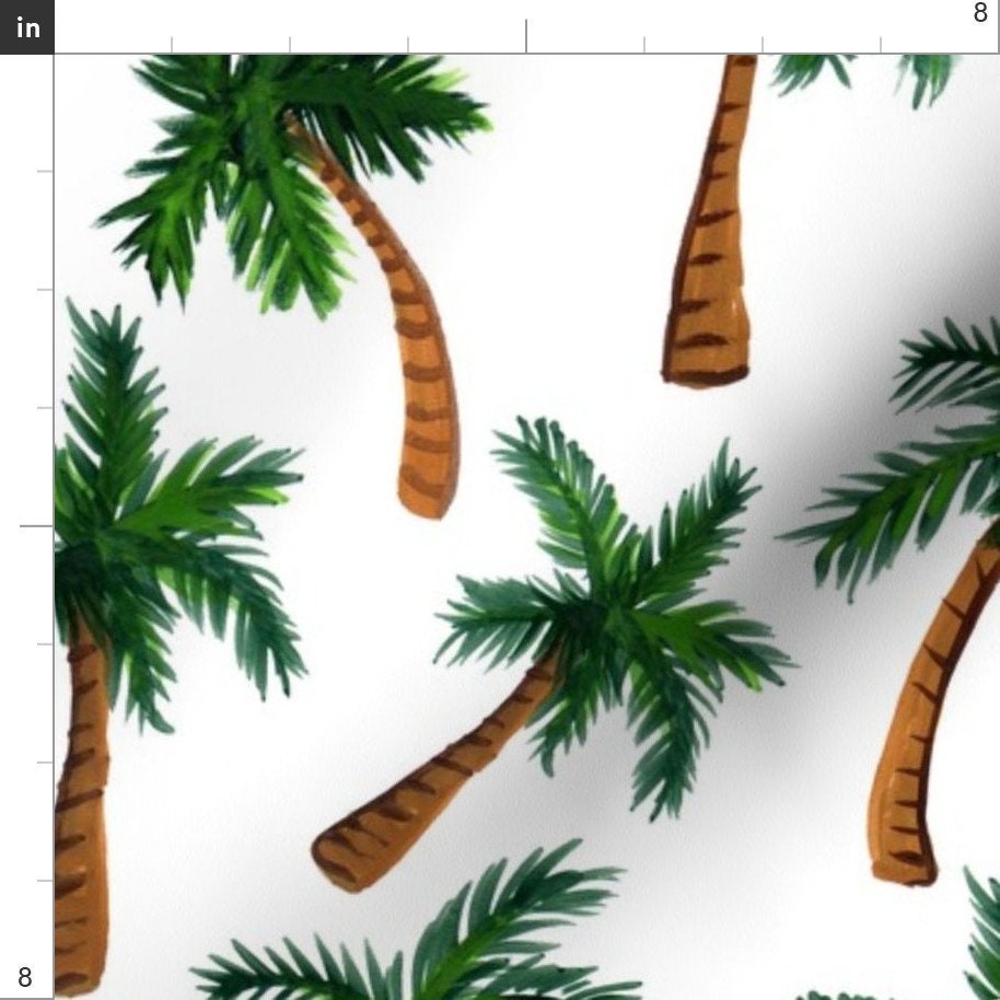 Palm Tree Fabric Palm Tree Print large by Shelbyallison - Etsy