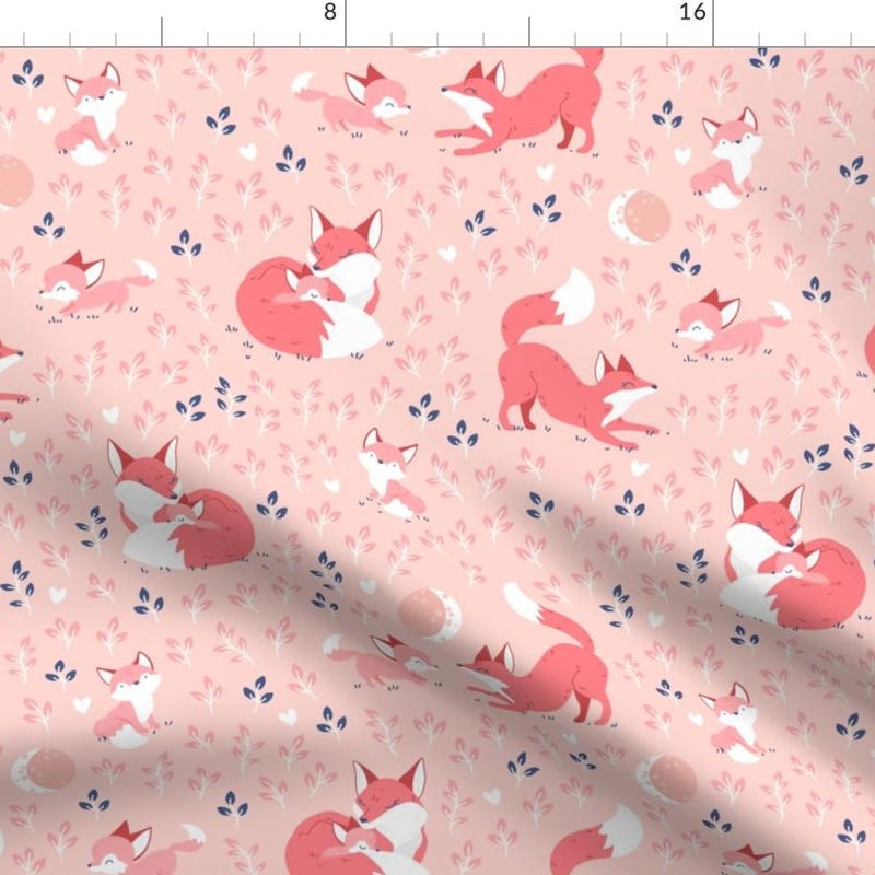 Fox Fabric - Etsy