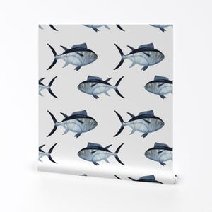 Tuna Fish Wallpaper - Bluefin Tuna by Arwenartanddesign - Nautical Sea ...