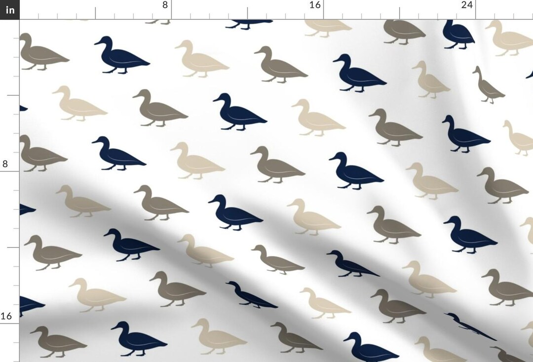 Duck Fabric - Multi Duck || Rustic Woods by Littlearrowdesign - Ducks ...