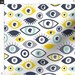Eye Fabric Beautiful Eyes Retro Eye Lash and Love Wink Yellow by ...