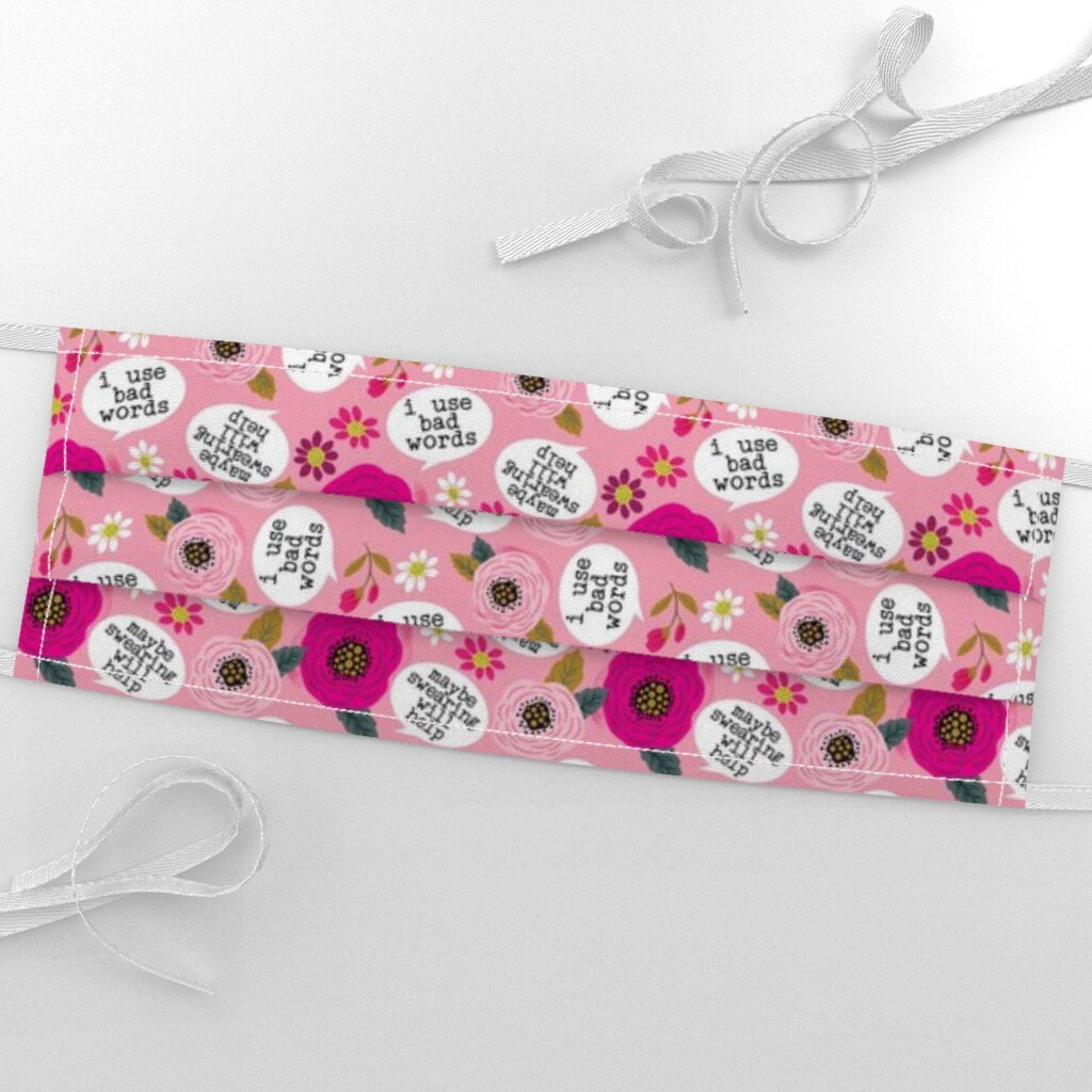 Pretty Sweary Fabric Tiny I Use Bad Words Pink by - Etsy