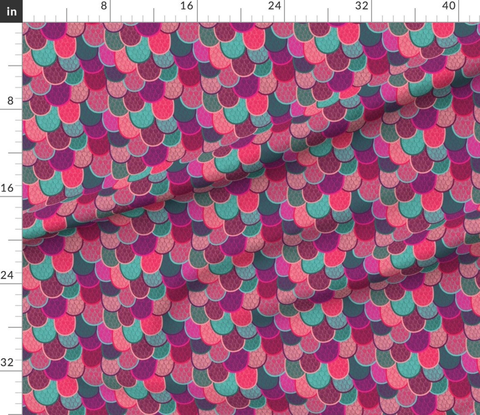 Mermaid Scales Fabric Fish Scales & Mermaid Tails large by | Etsy