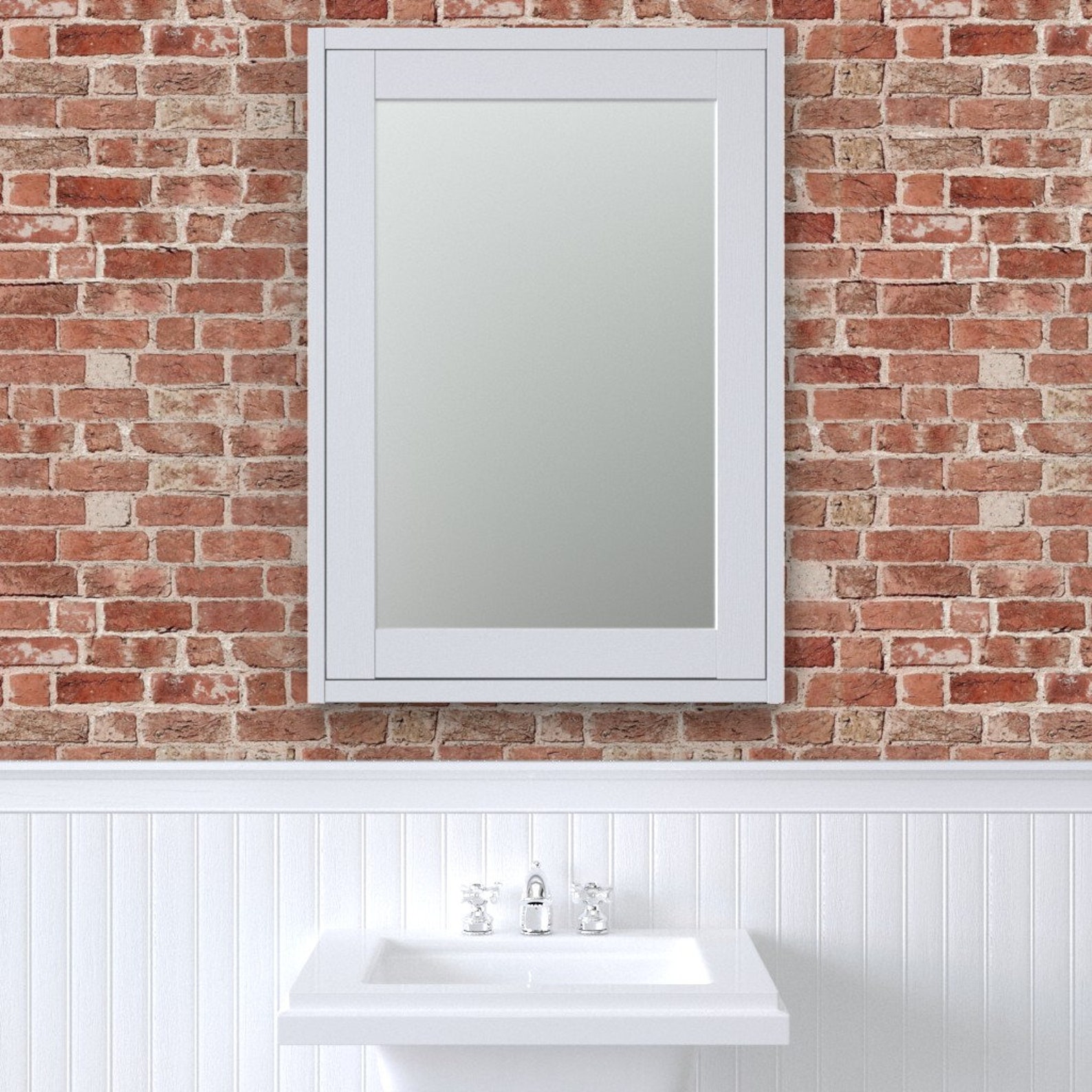 Faux Brick Wallpaper Antique Brick Wallpaper by - Etsy