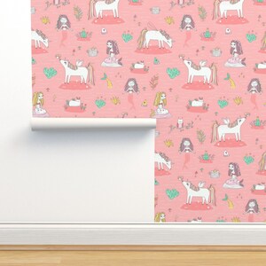 Unicorn Wallpaper Unicorns and Mermaids on the Pond by Kostolom3000 ...