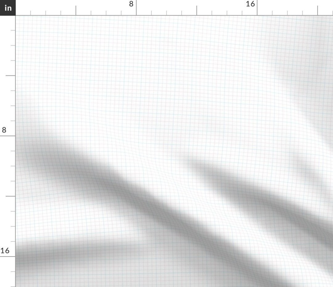Graph Paper Fabric Quarter-inch-grid by Lorrietweet Graph - Etsy