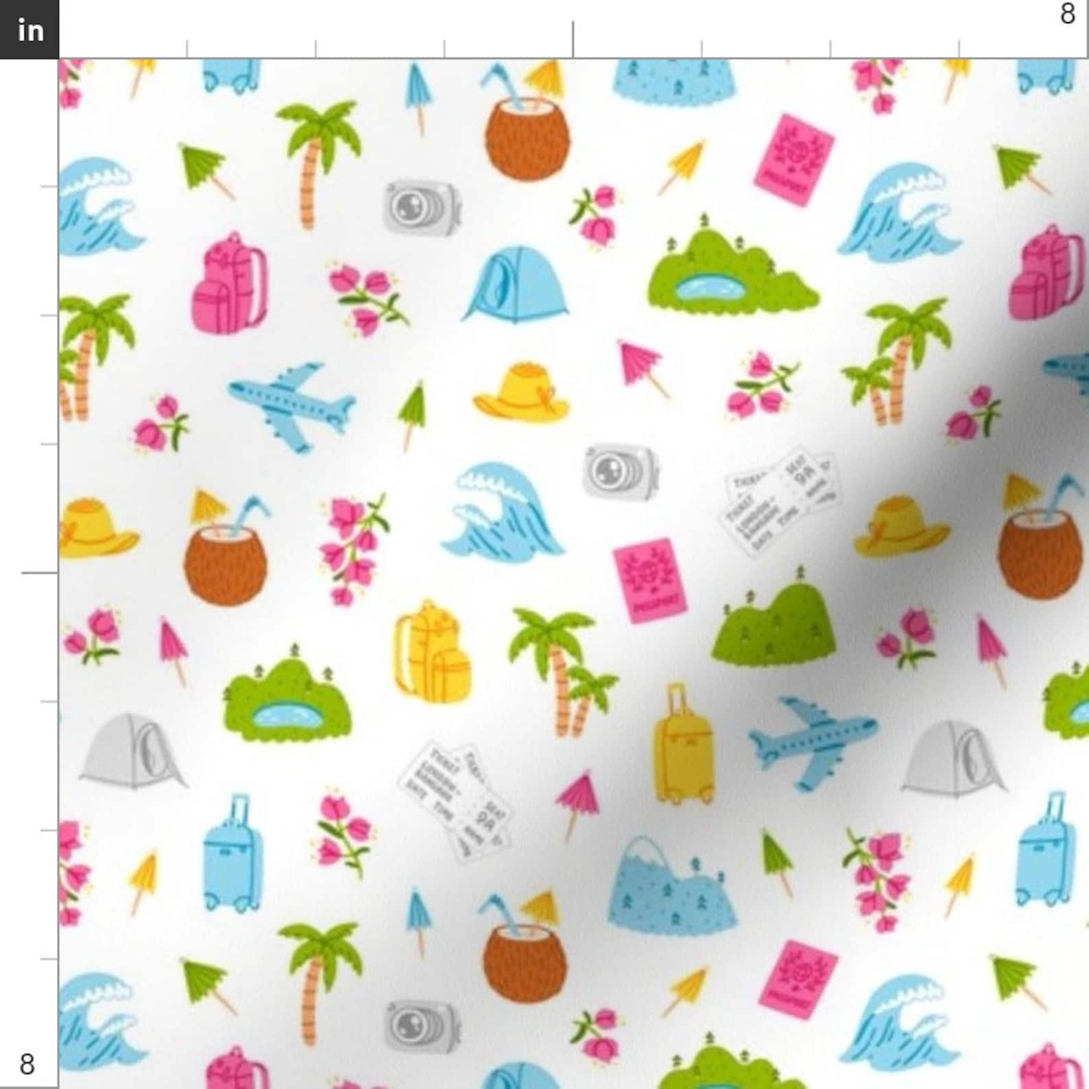 Travel Fabric Go on and Travel Pattern by Stolenpencil | Etsy