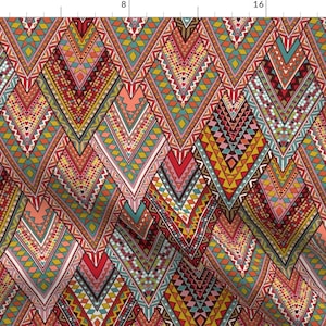 Bohemian Diamond Design Fabric Bohemian Love Geometric - Etsy