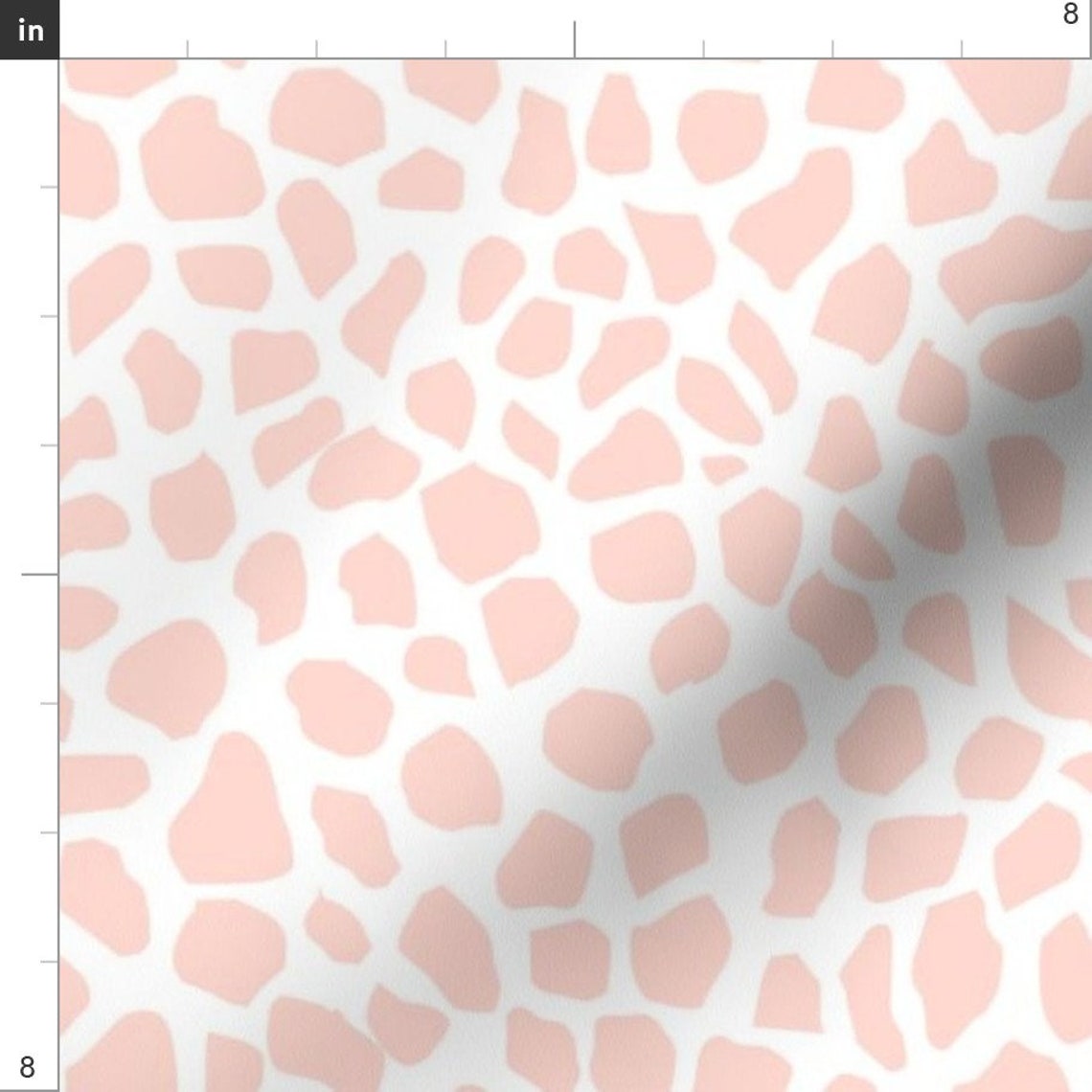 Pink Safari Spots Fabric Safari Pink Animal Spot Nursery by | Etsy