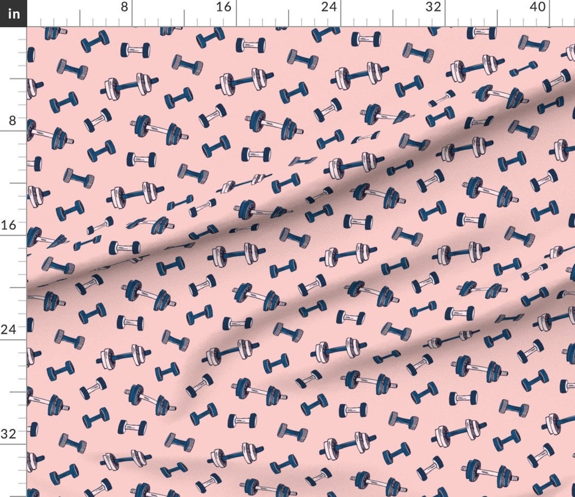 Weight Lifting Fabric Womens Fitness Hand Weights Blush by - Etsy