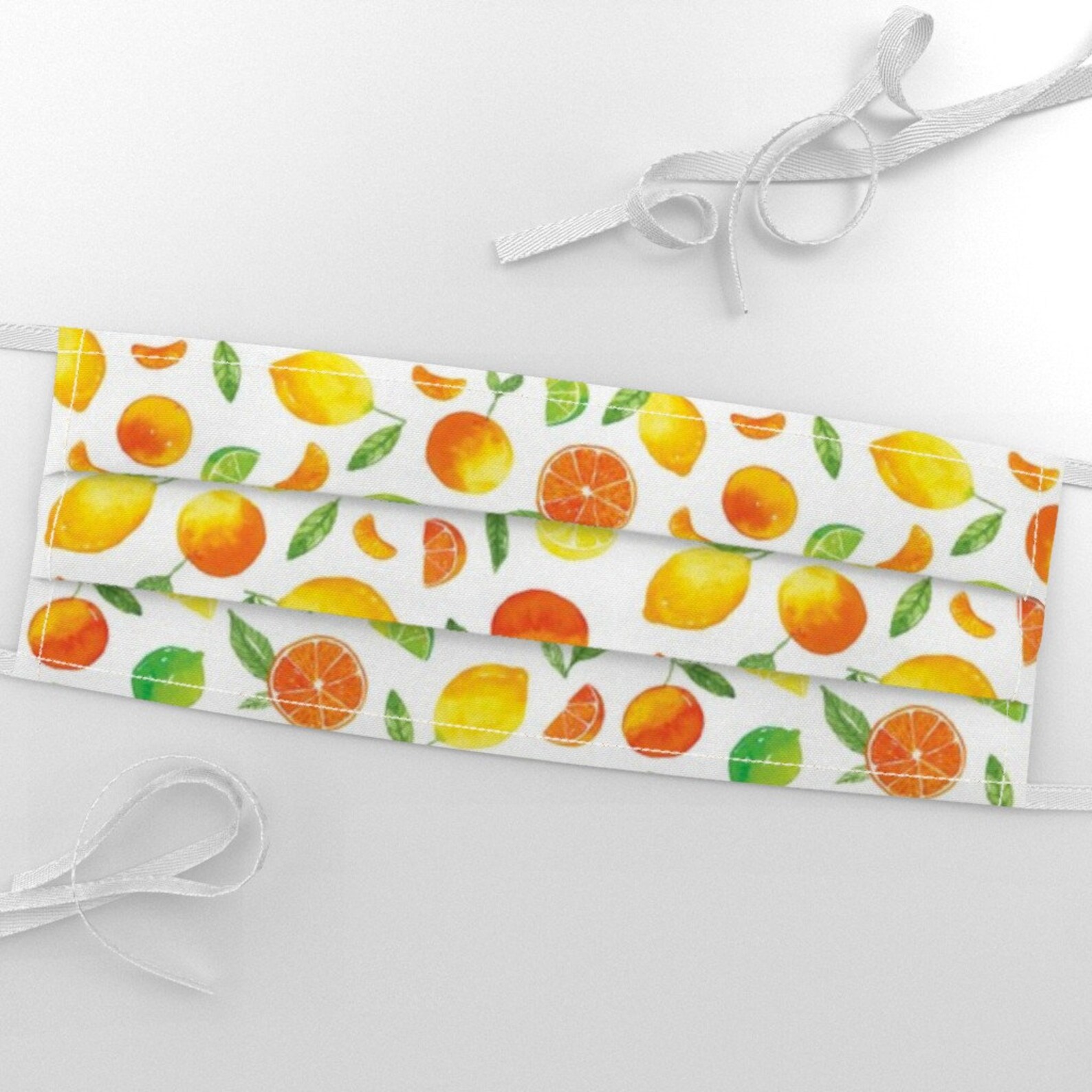 Watercolor Citrus Fruits Fabric Citrus Fruits by | Etsy