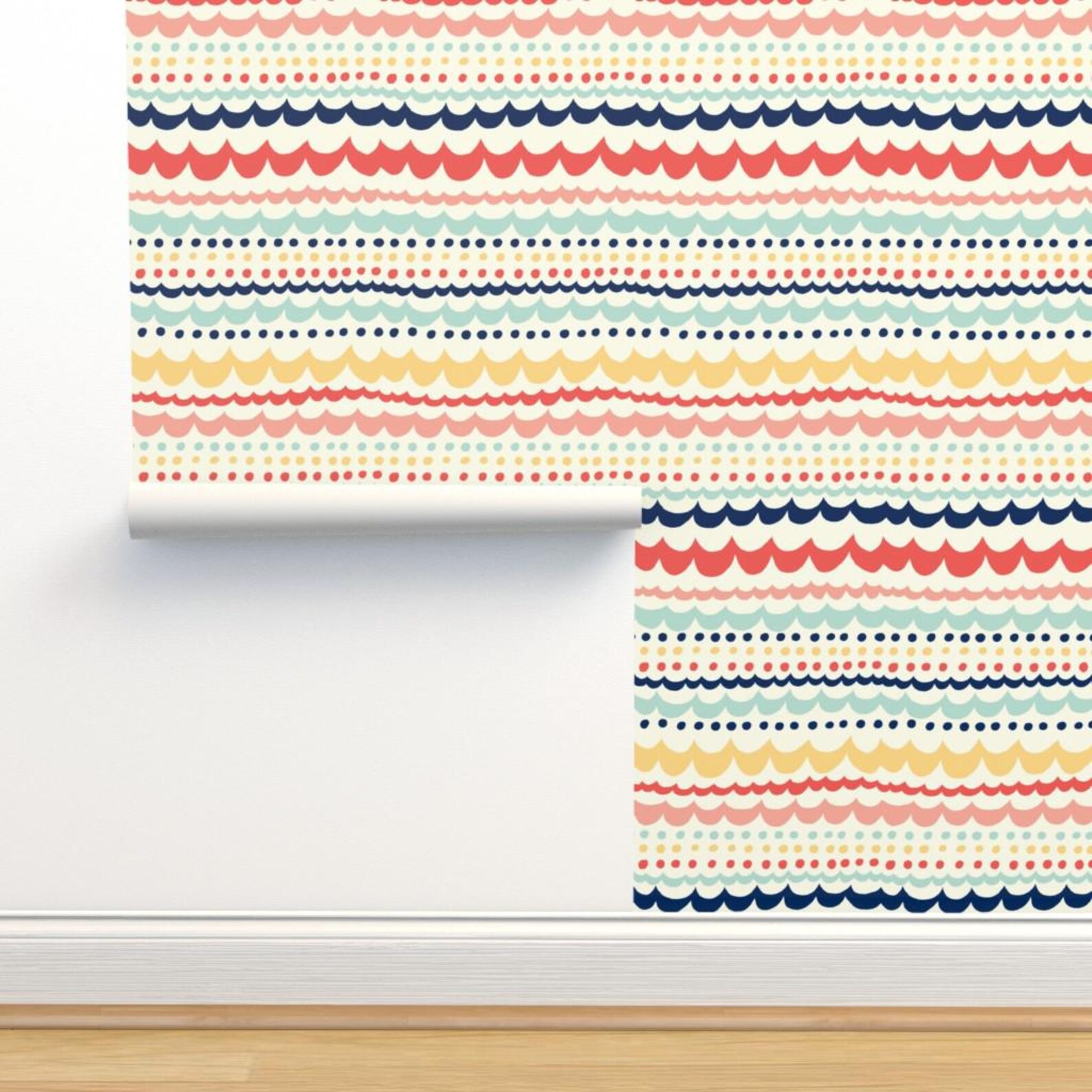 Rainbow Scallop Wallppaer - Scallop Fun by Stacyiesthsu - Doodle Custom ...