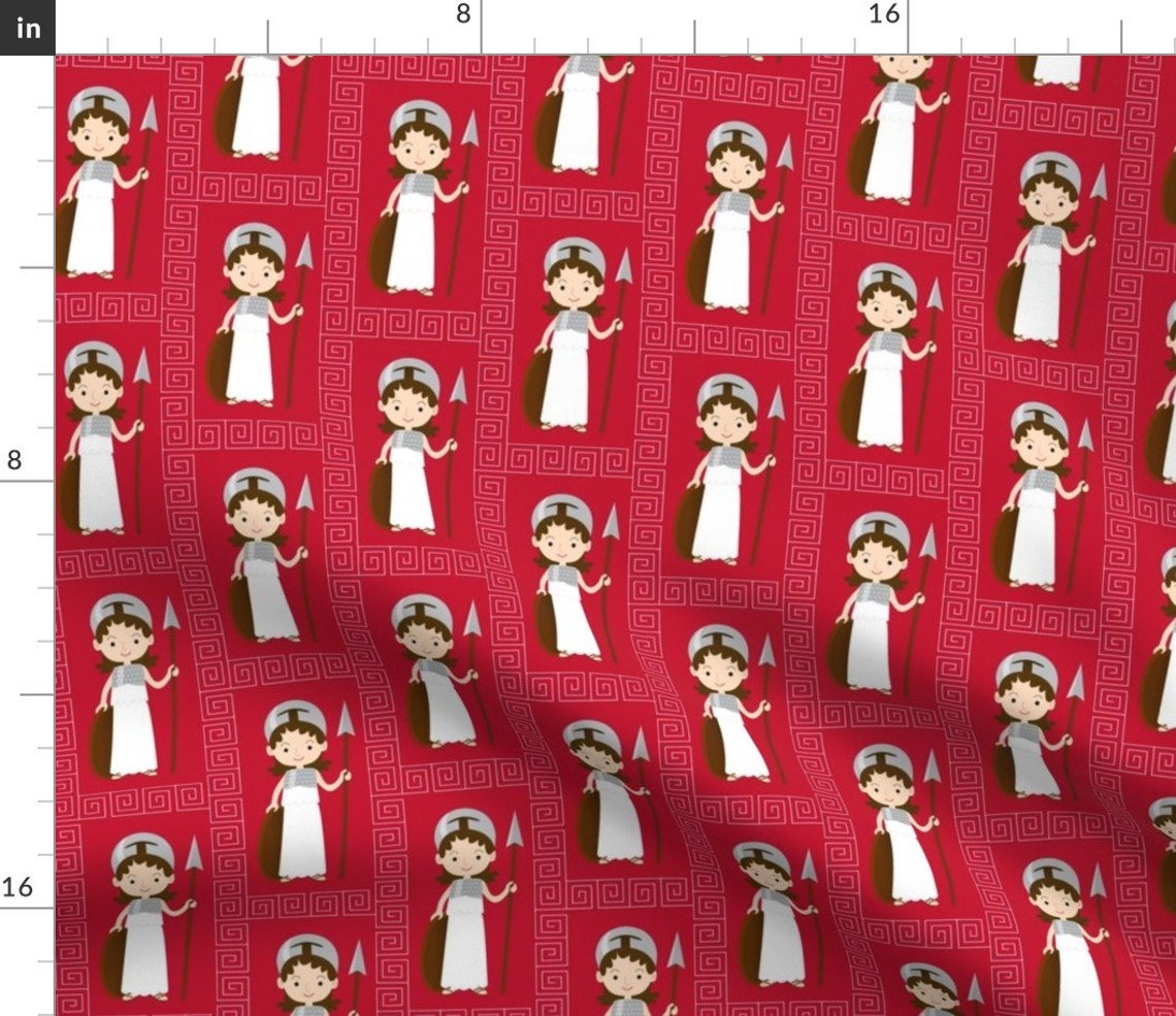 Girls Goddess Fabric the Goddess Athena by Petitspixels - Etsy