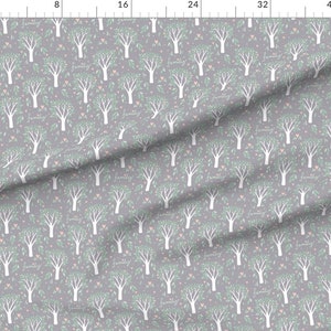 Gray Family Tree Fabric Heart of the Family Tree dark by Robyriker ...