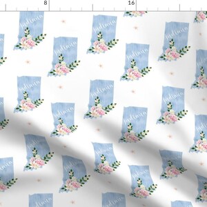 Indiana Love Fabric - 6" Indiana / White by Shopcabin - Boho Indiana ...
