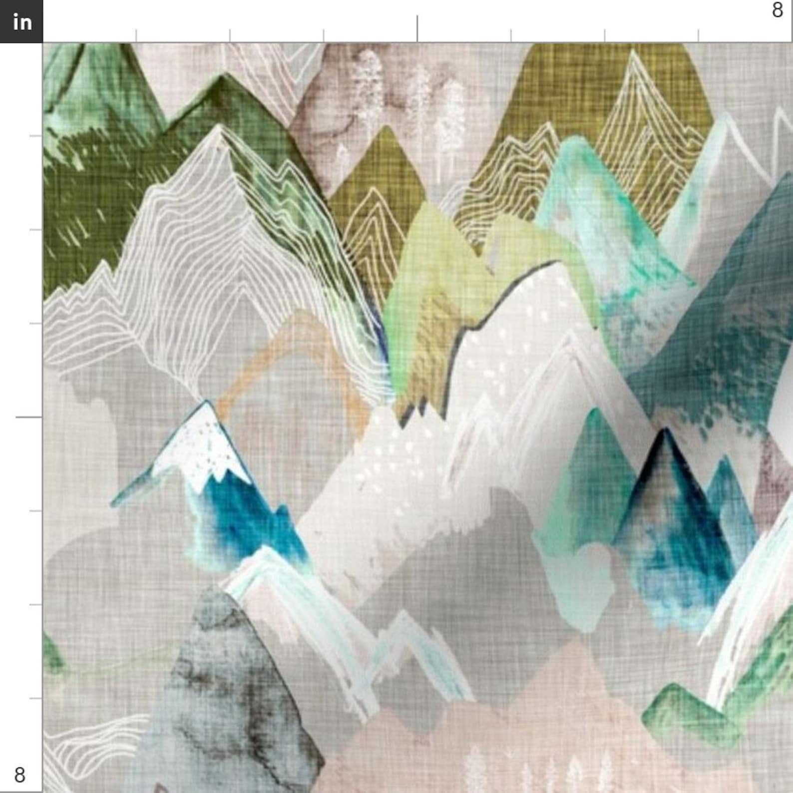 Misty Mountain Fabric Call of the Mountains misty by - Etsy