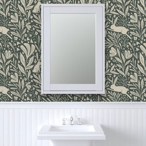 Jackalope Wallpaper Antlered Rabbits in the Flowers by Writtenbykristen ...