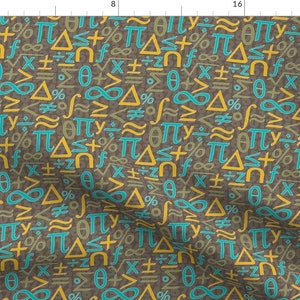 Math Fabric Jazzy Math Symbols by Jjtrends Math Number Pi Infinity Root ...