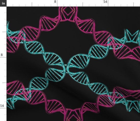 Dna Crisscross Fabric Dna Candy by Snork Science DNA | Etsy