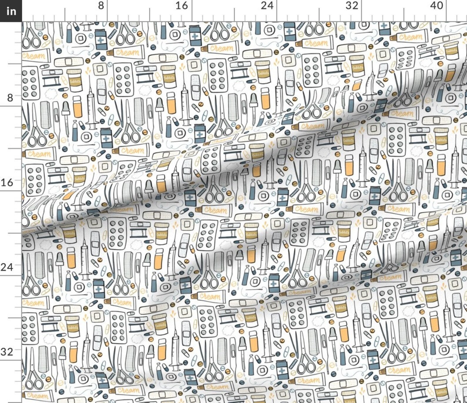 Medical Tools Fabric First Aid Kit Neutral by Natalia - Etsy