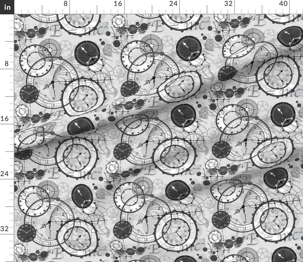 Time Travel Fabric Time is A Man Made Concept by Poetryqn | Etsy