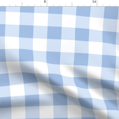 Gray and White Buffalo Plaid Check Fabric by the Yard Designer - Etsy