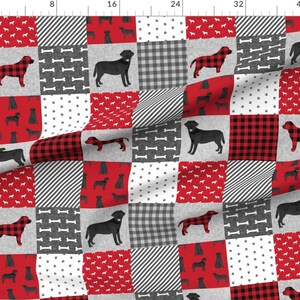 Labrador Retriever Fabric Black Lab Pet Quilt A Breed Quilt | Etsy