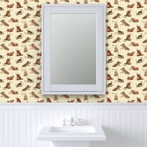 Whimsical Dogs Wallpaper Dirt Digging Dog by Fromestus - Etsy