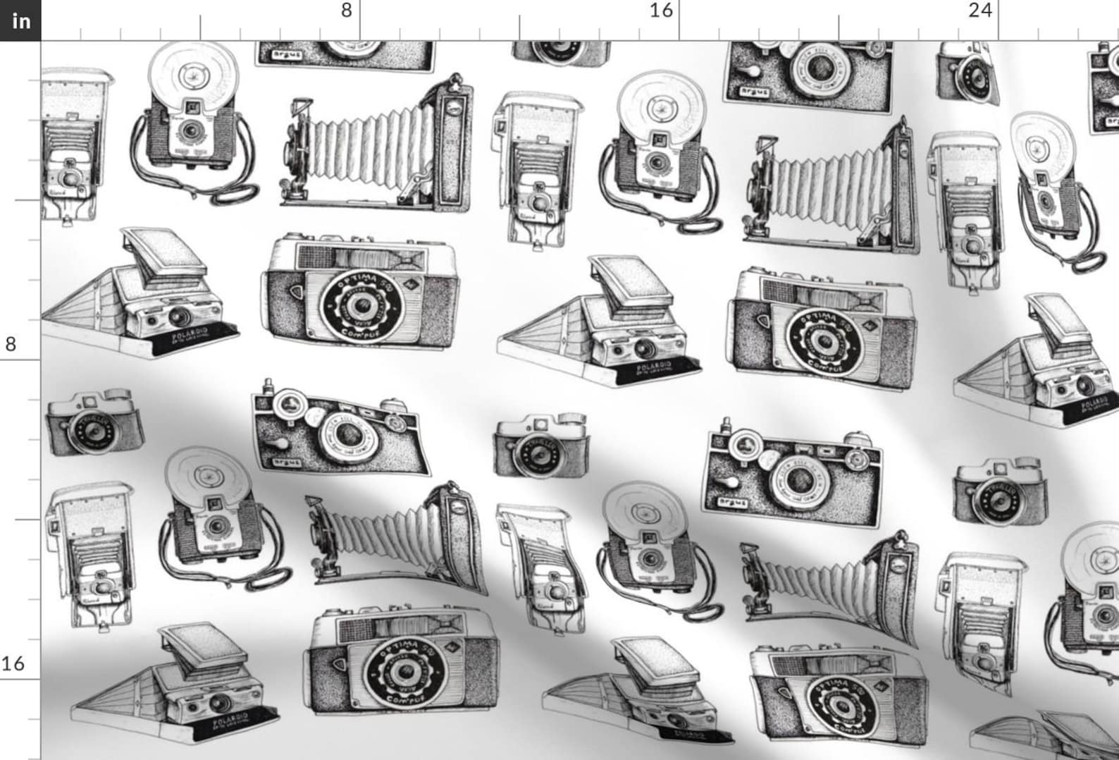 Cameras Fabric - Vintage Camera Collection by Adifferentplaceandtime ...