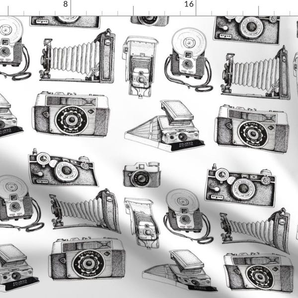 Camera Quilt Fabric - Etsy