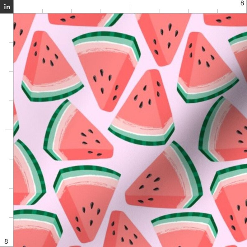 Watermelon Fabric Watermelon by Kristinnohe Watermelon - Etsy
