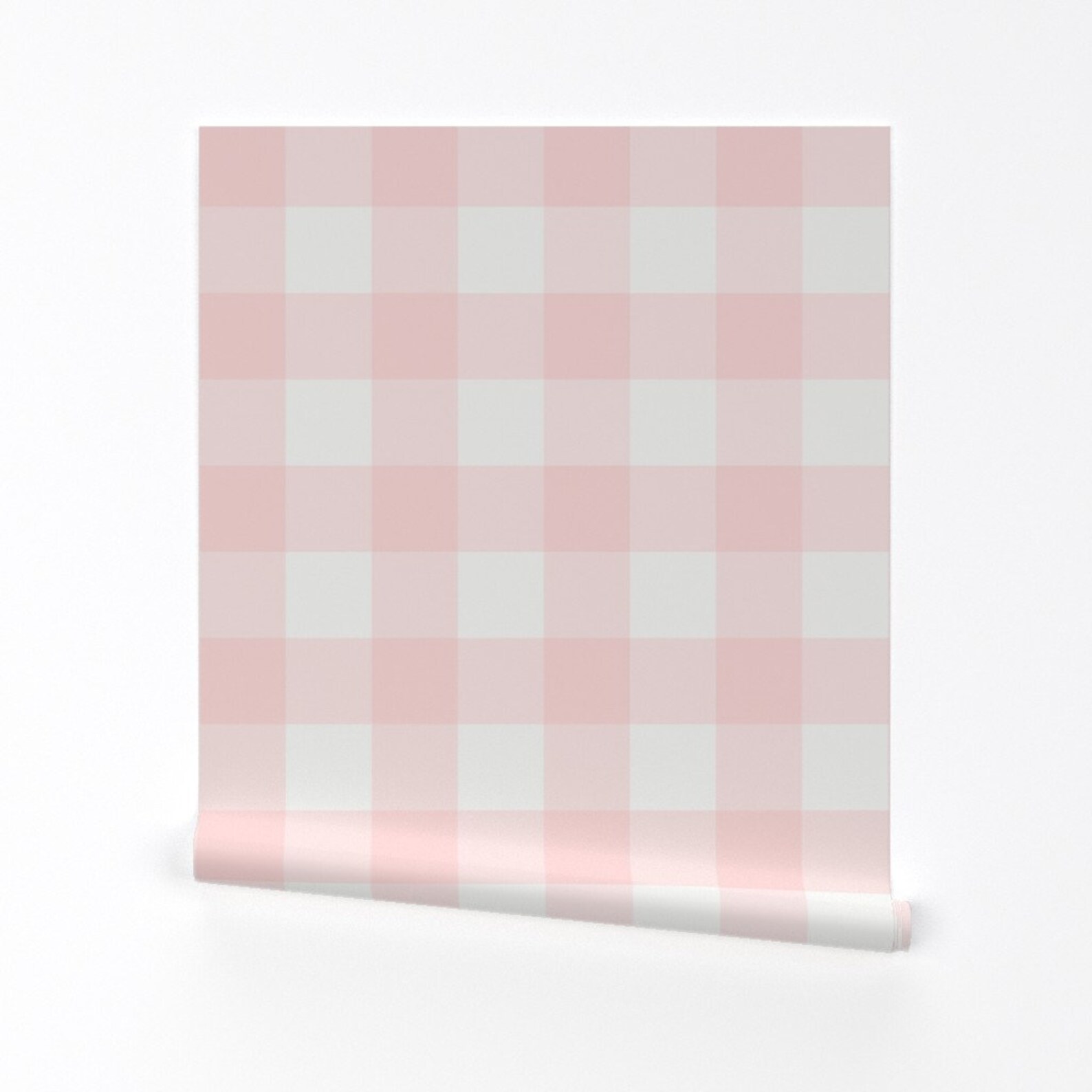 Buffalo Check Wallpaper Gingham Pastel Pink by Dept 6 Large Check Pink ...