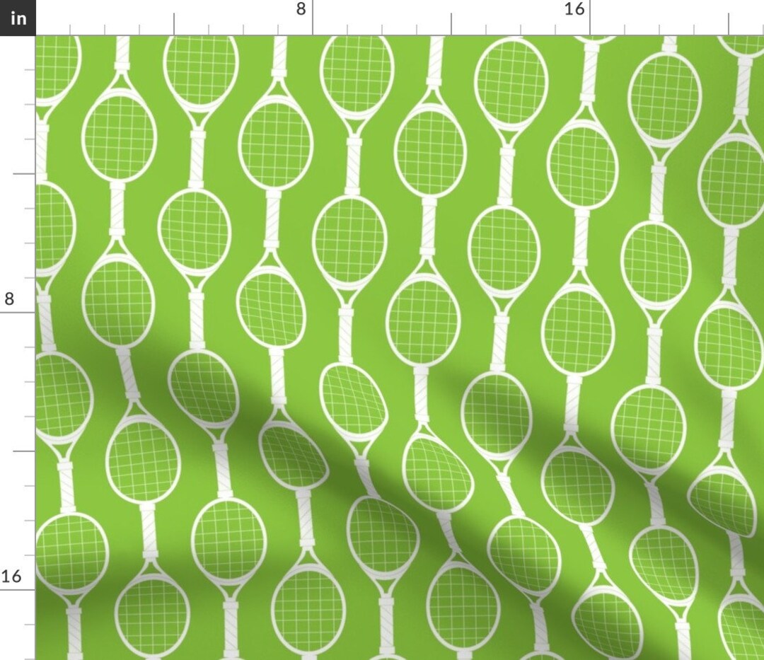 Tennis Fabric Green Rackets by Audreyclayton Tennis Outdoor Sports ...