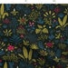 Tropical Botanical Fabric Dark Tropic by Caleb Luke Lin - Etsy