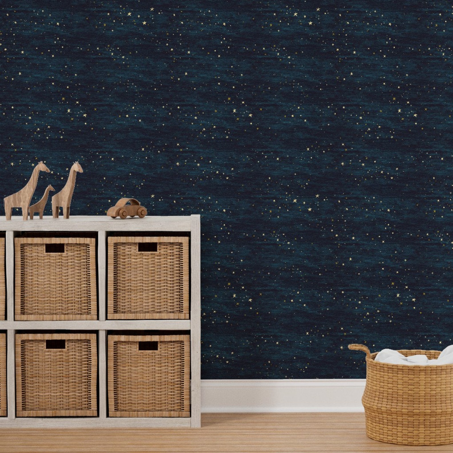 Stars Wallppaer Night Sky Stars Midnight Blue by at the - Etsy