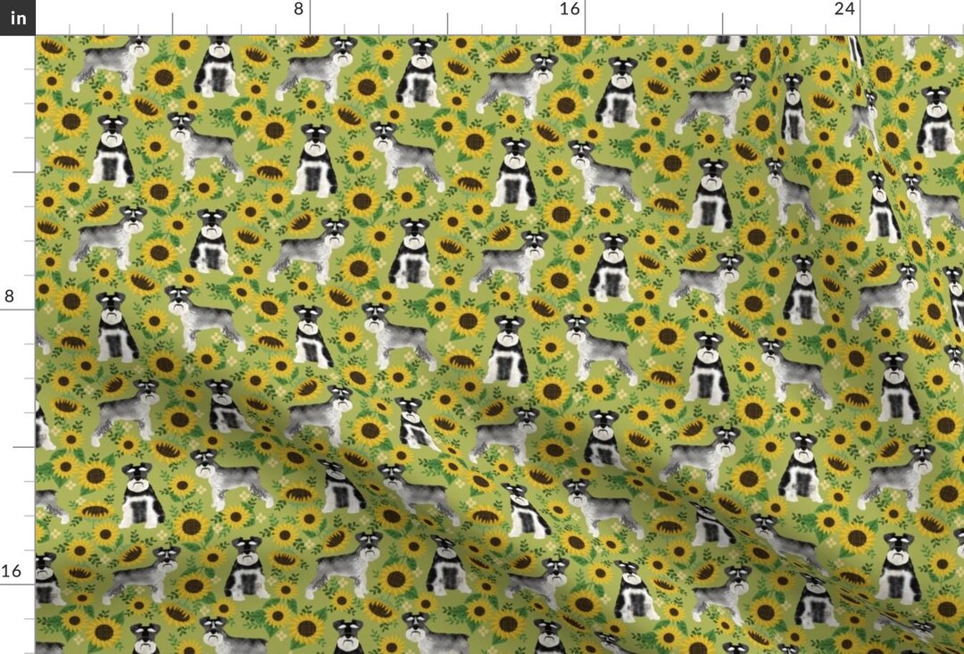 Summer Schnauzer Fabric - Schnauzer Fabric Dog by Petfriendly - Summer ...