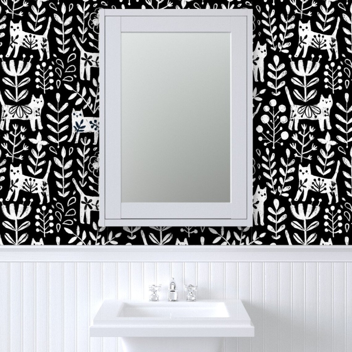 Cat Wallpaper Life is Better With A Cat by Kostolom3000 | Etsy