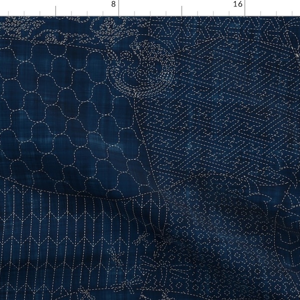 Sashiko Fabric - Etsy