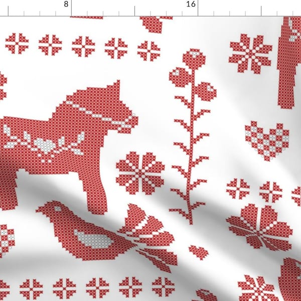 Norwegian Fabric - Uffda Navy by Teresamagnuson - Lefse Lutefish ...