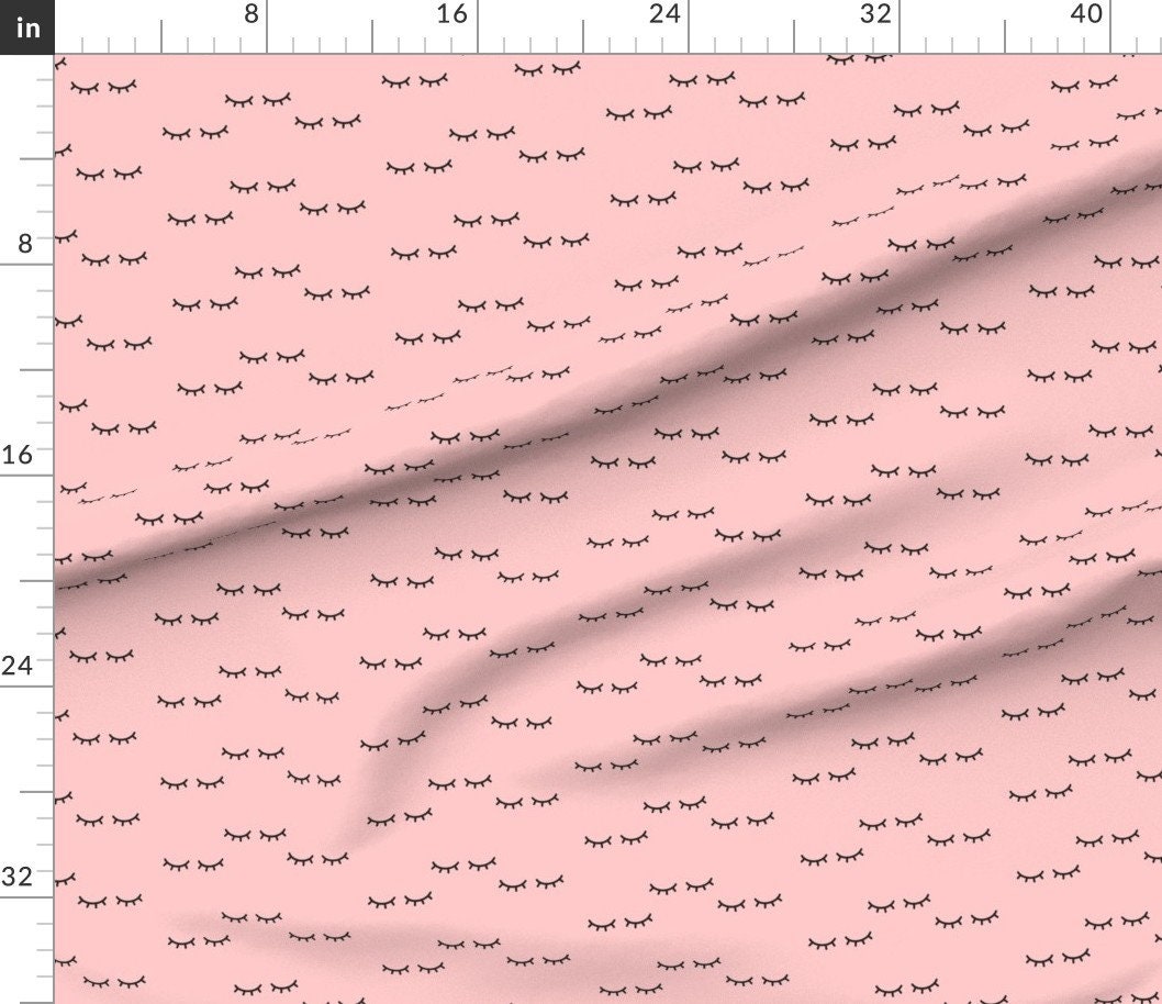 Pink Fabric Sleepy Eyes Blush Background by Kimsa Sleepy | Etsy