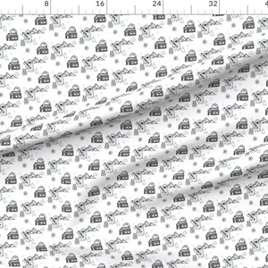 Yeti Fabric Yeti Land by Shopcabin Winter Yeti Nursery - Etsy