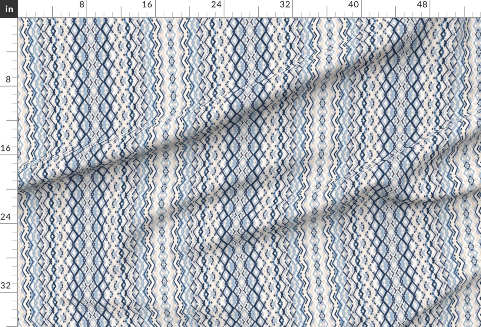 Blue Argyle Upholstery Fabric Braided Grid by Textureterry - Etsy