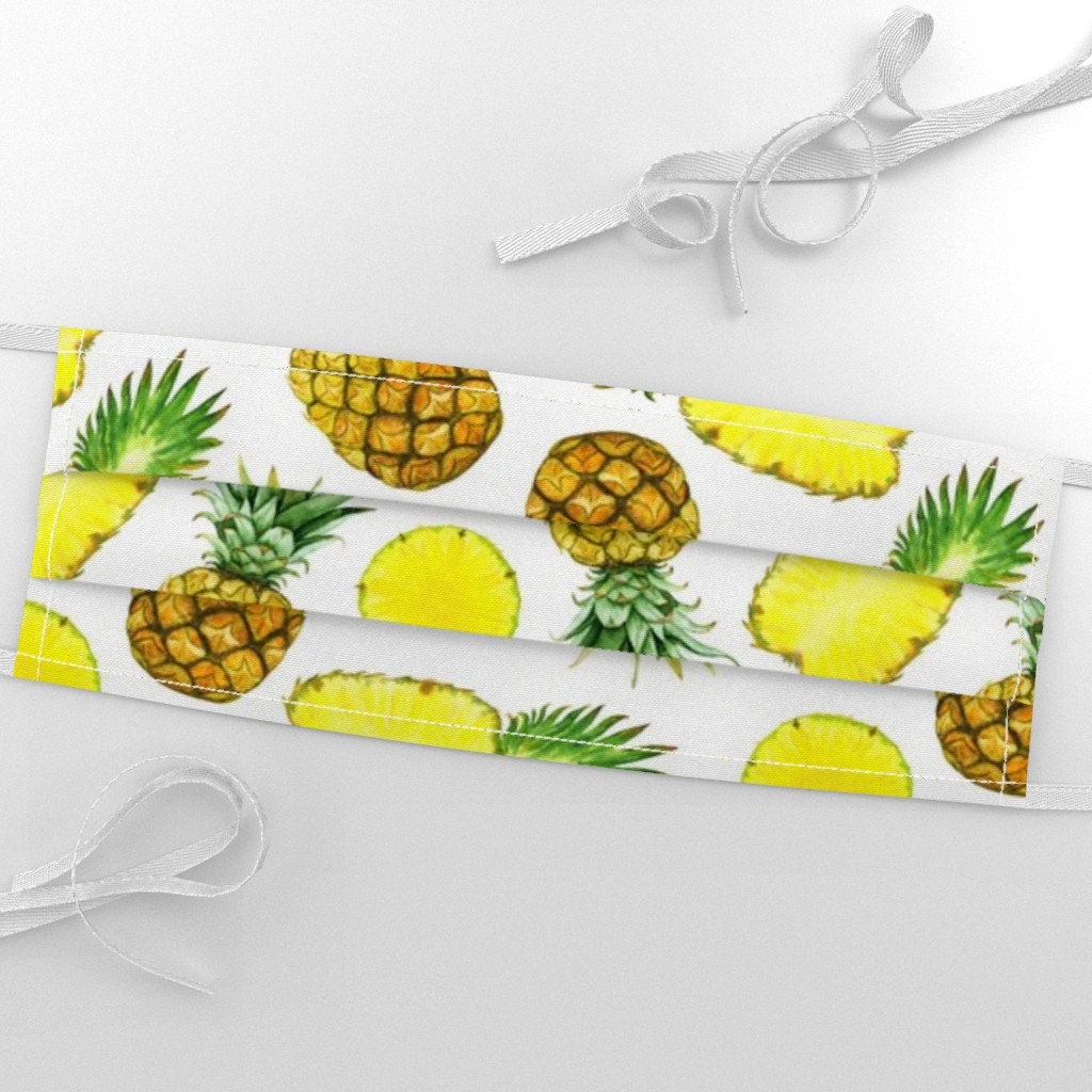 Summer Pineapples Fabric Pineapples By Svetlana Prikhnenko | Etsy
