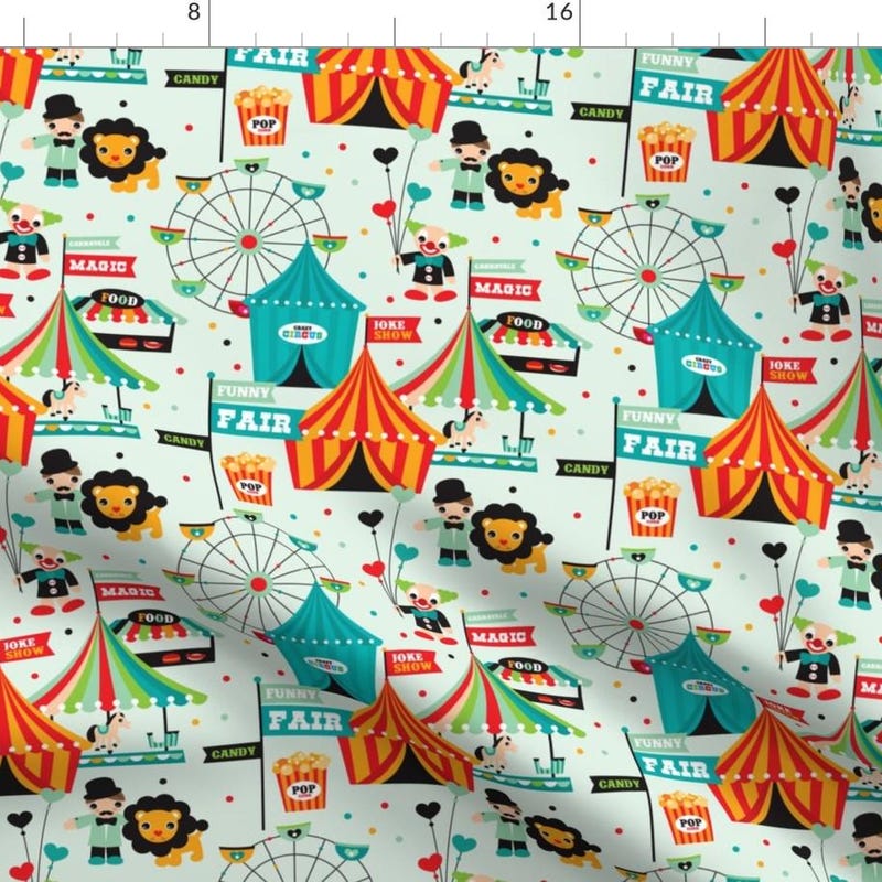 Circus Fabric - Etsy