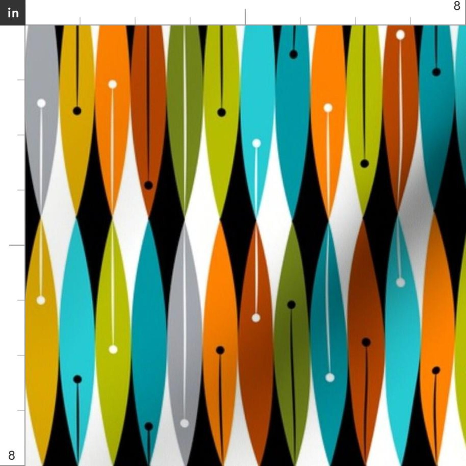 Rainbow Mod Pod Fabric - Mod Pod #2 by Tonyanewton - Rainbow Mid ...